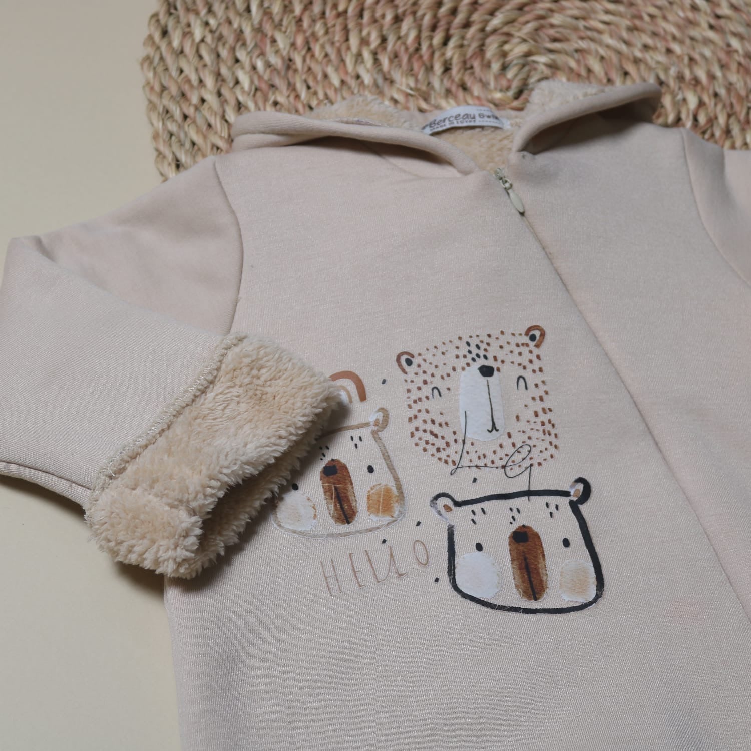 3 bears fur romper – minibinis-eg